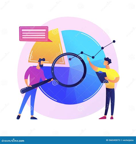 Statistical Analysis Vector Concept Metaphor Stock Vector Illustration Of Magnifier Financial