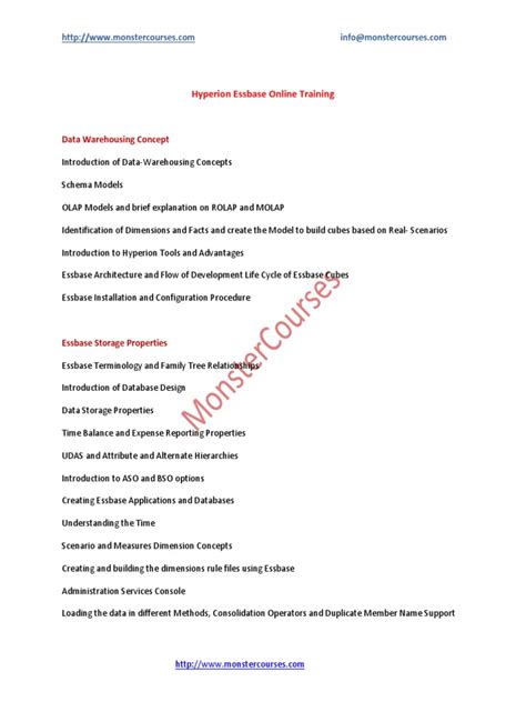 Hyperion Essbase Training Pdf Pdf
