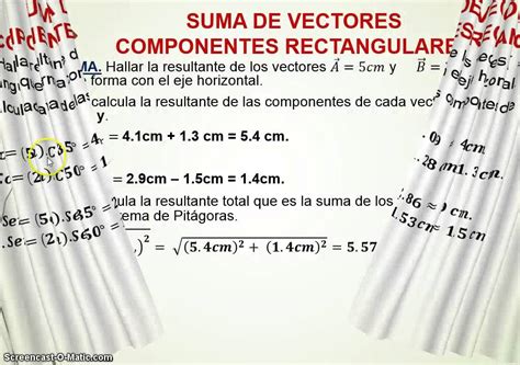 Metodo De Componentes Rectangulares Youtube