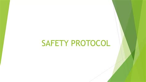 safety protocol pptx