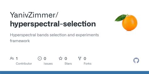 Github Yanivzimmer Hyperspectral Selection Hyperspectral Bands