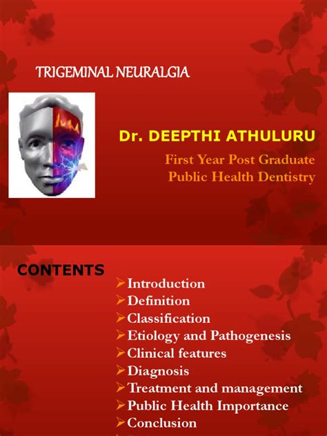 Trigeminal Neuralgia Dr Deepthi Athuluru Pdf Neurology
