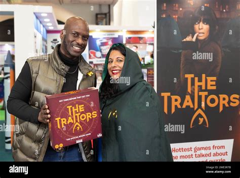 Editorial Use Only Anthony Mathurin Left And Ash Bibi From The Traitors Series 2 Appear At The