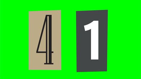 Green Screen Animated Number 41 Free Download Youtube