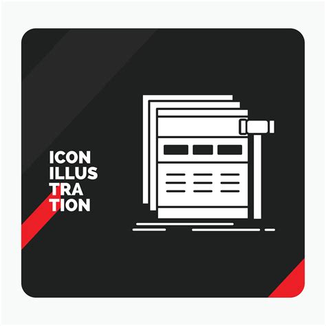 Red And Black Creative Presentation Background For Internet Page Web Webpage Wireframe Glyph