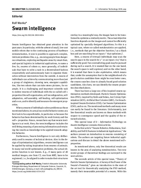 pdf swarm intelligence