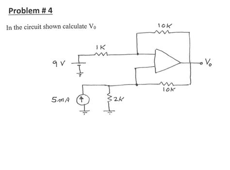 solved problem 4in the circuit shown calculate vo
