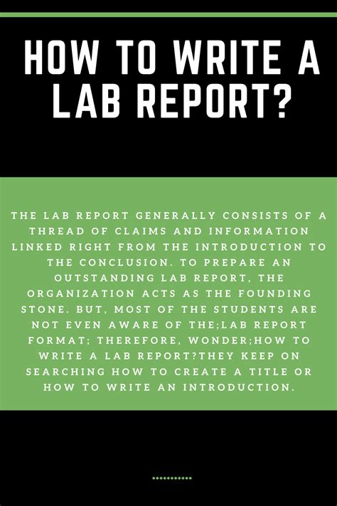 Lab Report Writing A Complete Guide With Template Examples Format Artofit