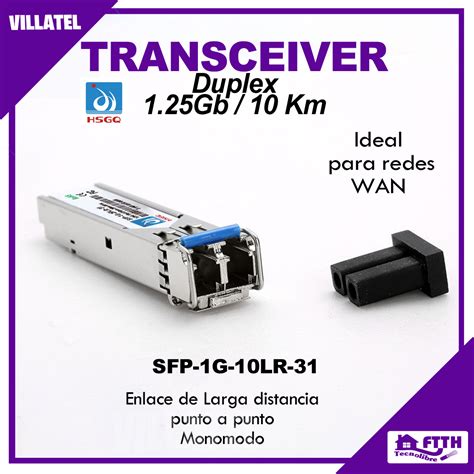 Transceiver Duplex Monomodo 1 25g 10km Tecnolibre