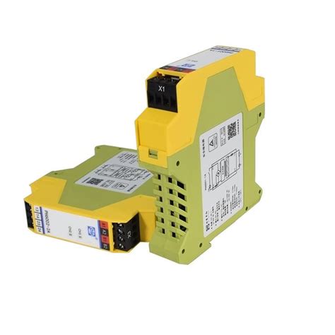 Two Hand Control Buttons Input 24V DC AC Dual Channels Safety Relay Ultra Thin Safety Relay