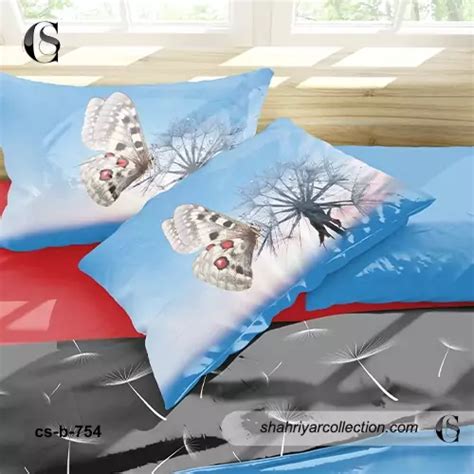 خرید و قیمت روتختی سه بعدی طرح شاپرک و پروانه چاپ دیجیتال از غرفه