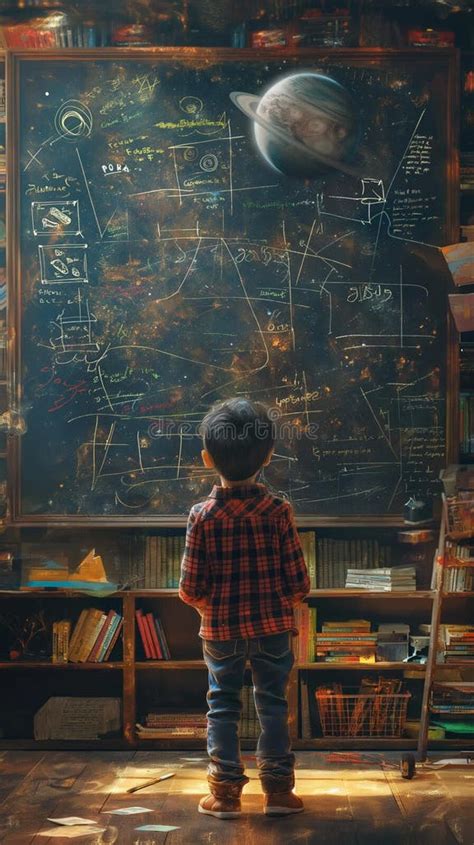 Ai Creates Images Working Calculating Numbers Note Paper World Math