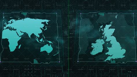 hud ui square maps pack graphics motion array