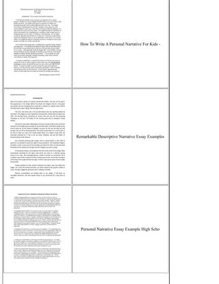 Write Narrative Essay PDF