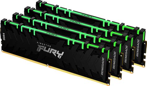 Kingston Fury Renegade Rgb Pc Ram Kit Ddr4 64 Gb 4 X 16 Gb 3600 Mhz 288 Pin Dimm Cl16