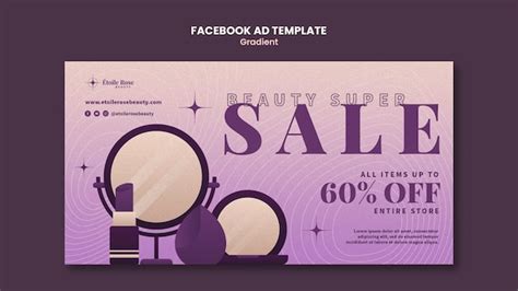 그라데이션 톤의 소셜 미디어 프로모션 템플릿 무료 Psd 파일