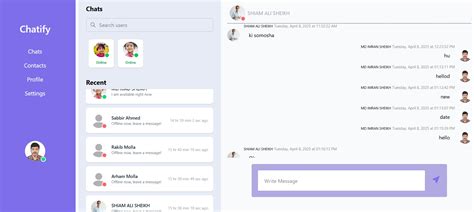 github mdimranictiu chatify client chatify is a real time chat