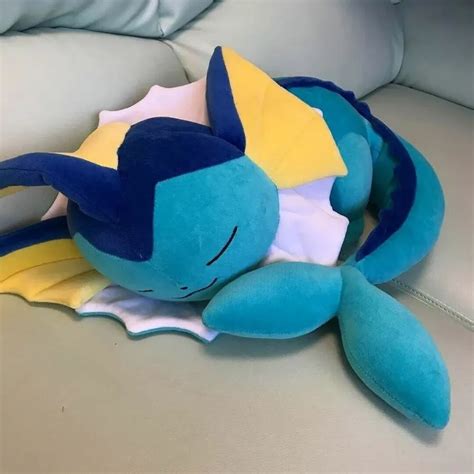 Pokémon Sleeping Vaporeon Plush Pokémon Plazza