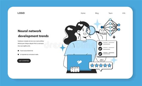 Neural Network Development Trends Self Learning Computing System Stock Vector Illustration Of