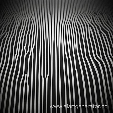Contrast Of Elegance White Limitation Line On Black Background Ai Art