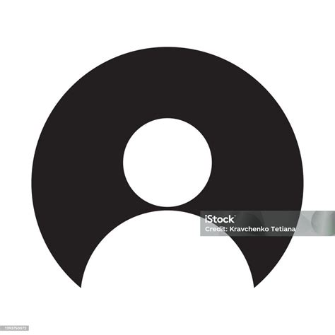 웹 디자인을위한 플랫 화이트 아이콘 남자 실루엣 평면 그림 벡터 일러스트레이션 스톡 이미지 옆모습에 대한 스톡 벡터 아트 및 기타 이미지 Istock