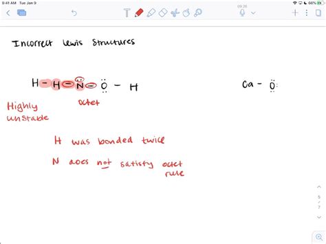 Solved Describe What Is Wrong With Each Of The Following Lewis Structures A B