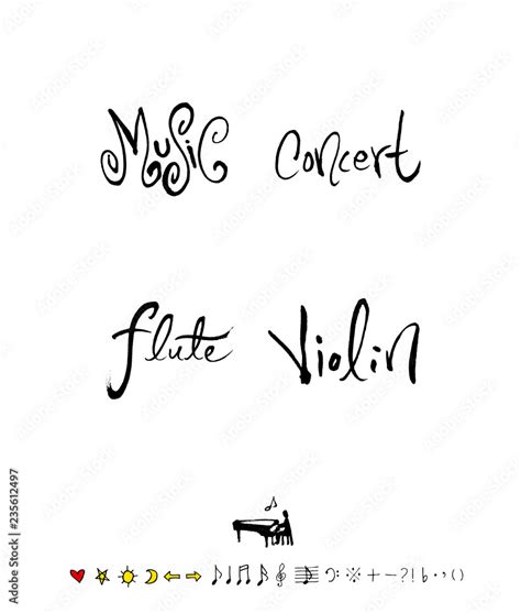 음악회 포스터 손으로 그린 음악 일러스트 Stock Vector Adobe Stock 음악회 포스터 손으로 그린 음악 일러스트 Stock Vector Adobe Stock