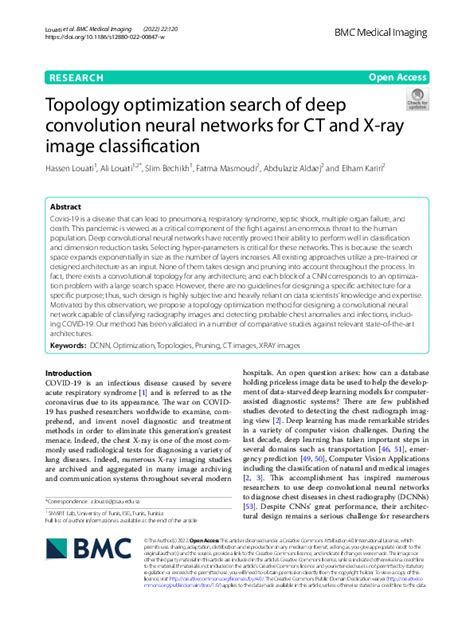 Pdf Topology Optimization Search Of Deep Convolution Neural Networks