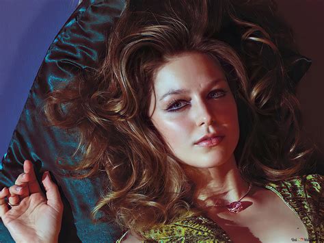 Brunette Melissa Benoist American Actress 4K Wallpaper Download
