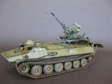 МТ-ЛБ+ЗУ-23-2 — Каропка.ру — стендовые модели, военная миниатюра