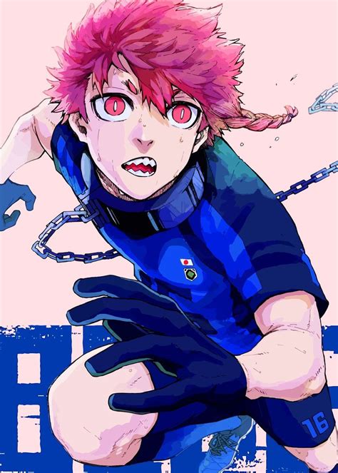 Kurona Ranze Poster By Chainsaw Man Displate Arturia Pendragon Blue Block Locked Wallpaper