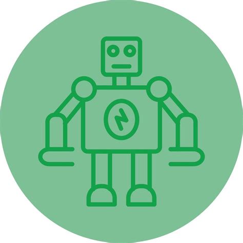 Robotics Green Line Circle Icon Design 44766942 Vector Art At Vecteezy