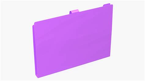 Plastic Folder Empty Closed 3d Model 19 3ds Blend C4d Fbx Max
