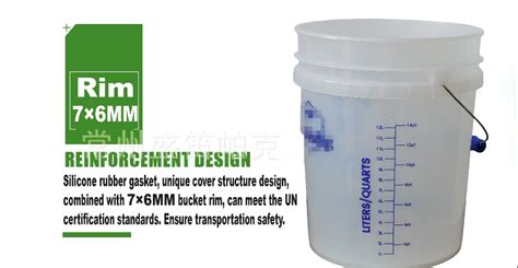 Calibrated Measurements 5 Gallon Plastic Pail Bucket