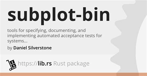 Subplot Bin Rust Application Lib Rs