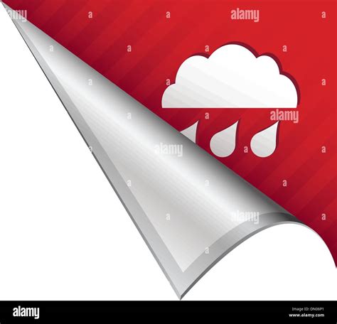 Rain Cloud Corner Tab Stock Vector Image Art Alamy