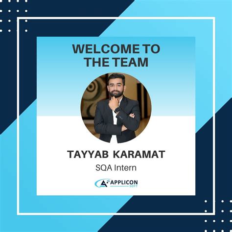 Applicon Soft On Linkedin Newhire Sqa Welcomeaboard Appliconsoft