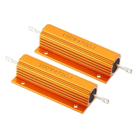 Unique Bargains 100w 470 Ohm Aluminum Shell Resistor Housing Resistor