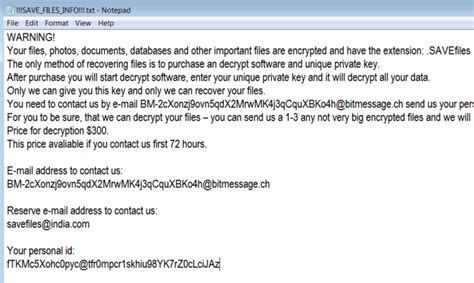 How To Remove SAVEfiles Ransomware And Decrypt SAVEfiles Files