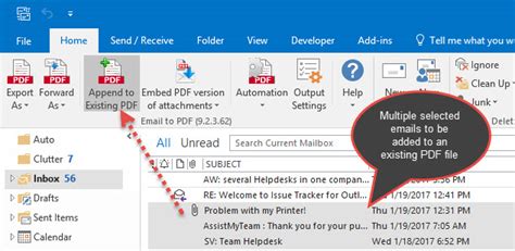 Save Email As Pdf From Outlook With Attachments Assistmyteam