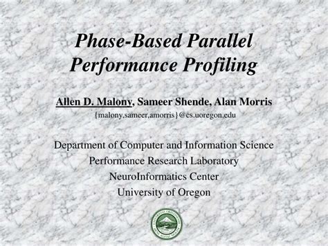 Ppt Phase Based Parallel Performance Profiling Powerpoint