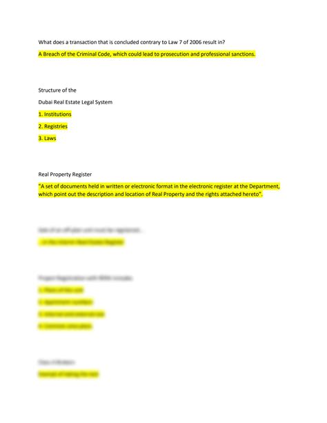 Solution Dubai Rera Broker Exam 100 Out Of 100 Questions And Answers 100 Correct Elaborations