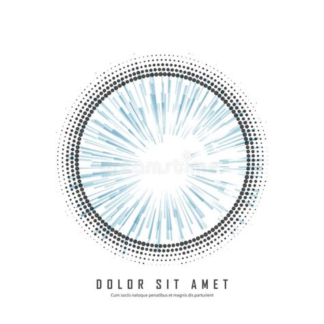 Circle Abstract Connect With Connecting Dots And Lines Stock Vector Illustration Of Circle