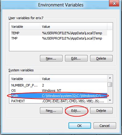 Java Buddy Set PATH For JDK 7 On Windows 8