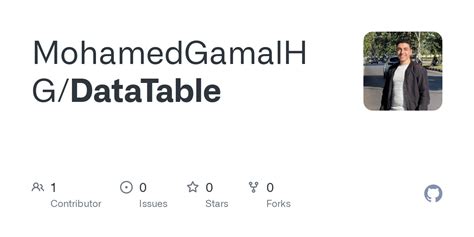 GitHub MohamedGamalHG DataTable