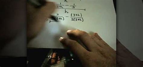 how to calculate a limit by getting a common denominator math
