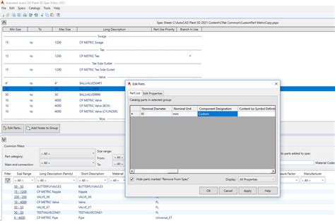 Solved Component Designation Column Value As Custom Or Parametric Are Not Working On