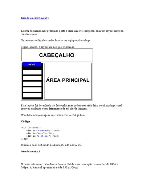 criando um site pdf php html