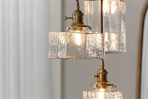 미스모네 큐브 레트로 빈티지 글라스 펜던트 인테리어 카페 수입 조명 식탁등 주방등 위시버킷