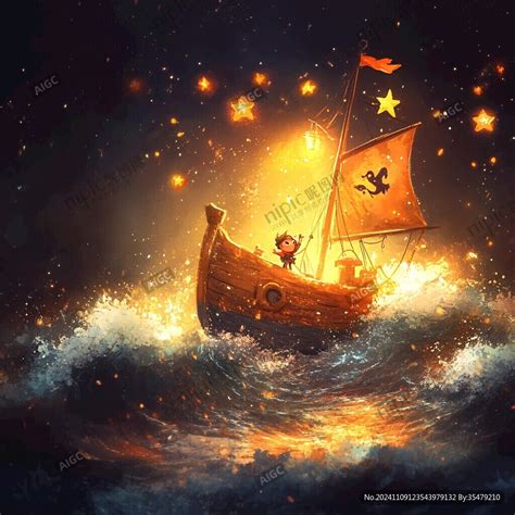 Ai创作图海盗船插画 梦想起航画面 远航插画 海船插画 梦想启航背景 人物船插画 梦想起航背景 插画小船 领航主题背景 幻想梦境插画 星月河幻想插画 插画船 梦想起航梦想背景 船与梦 梦幻场景